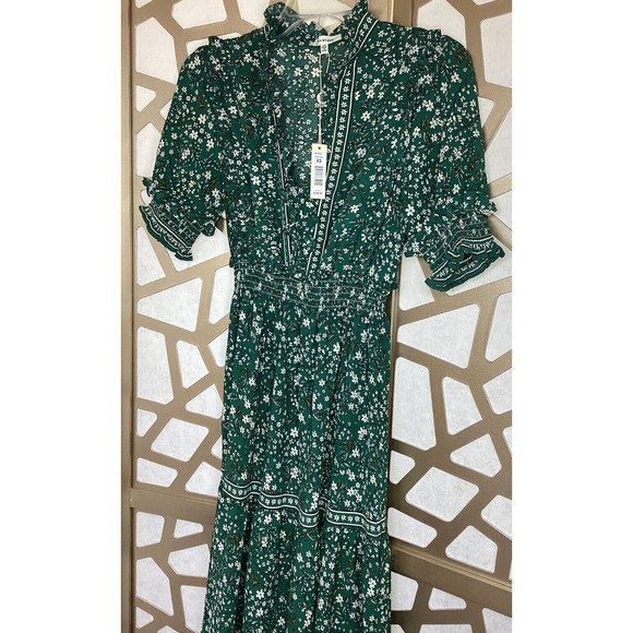 Max Studio | Dresses | New Max Studio Xs Ruffle Collar Print Tiered ...